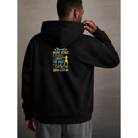 Archery Girl Hoodie hoodies games mens funny hoodies black New Spring ...