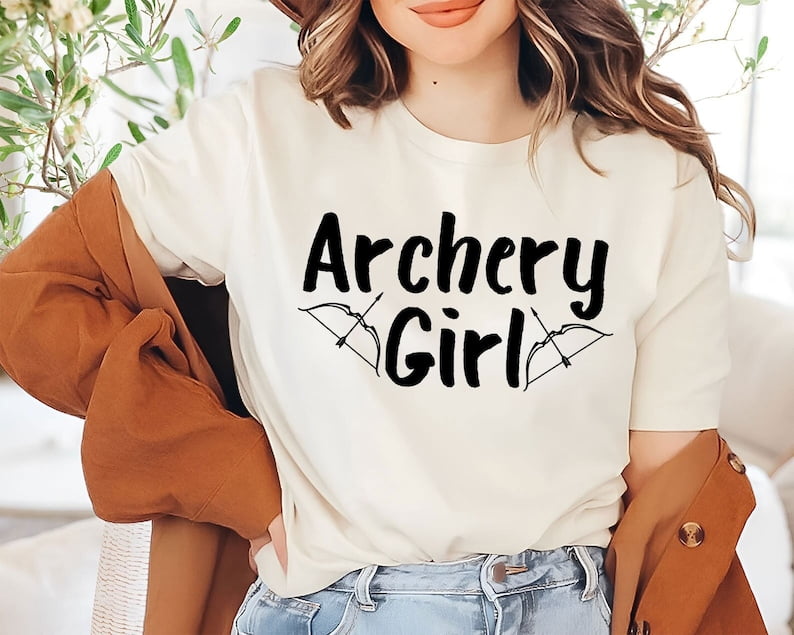 Archery Girl Tee, Archer Shirt, Bow and Arrow Tee, Archery Mom Gift ...