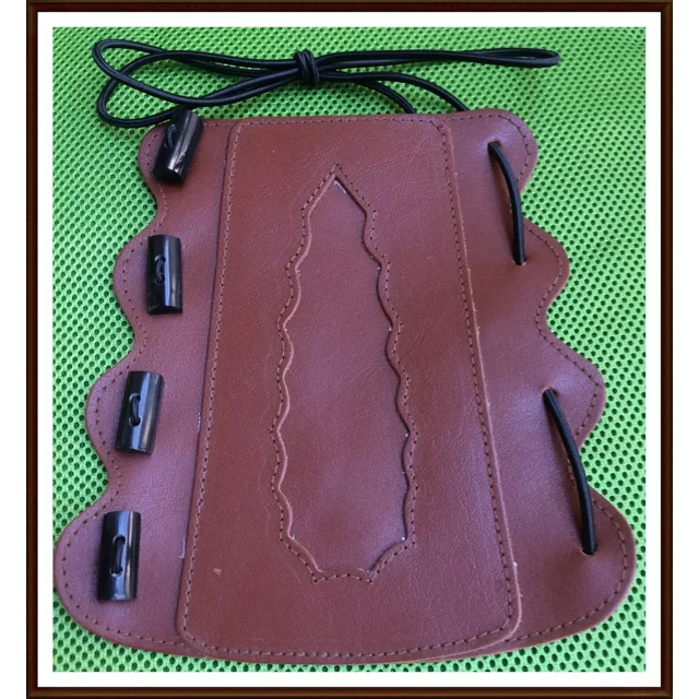 Archery Leather Arm Guard with Stage Horn Buttons, Durable Protective ...