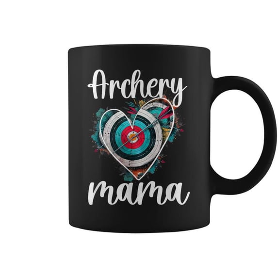 Archery Mama Heart Archery Mom Of An Archer Mother Coffee Mugs ...
