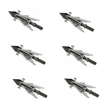 Rage X-Treme 4-Blade Hybrid Broadheads, 100 Grain, 2-Pack with SHOCK ...