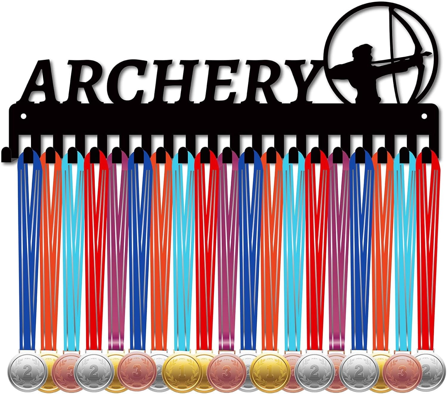 Archery Medal Hanger Display Medal Holder Rack Sports Metal Hanging ...