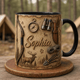 Archery Mug 2D Printed 3D Effect Personalized Hunter Gift for Bow ...