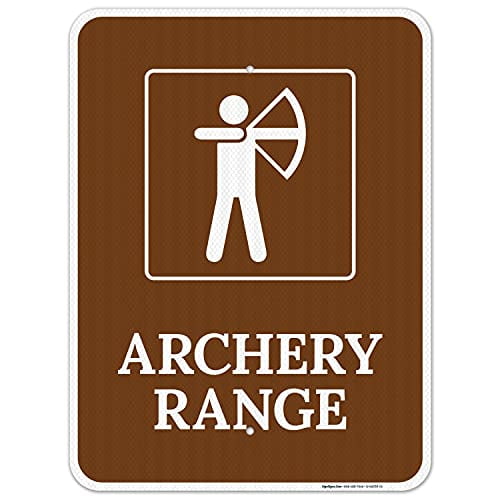 Archery Range with Symbol Sign, 18x24 Inches, 3M EGP Reflective .080 ...