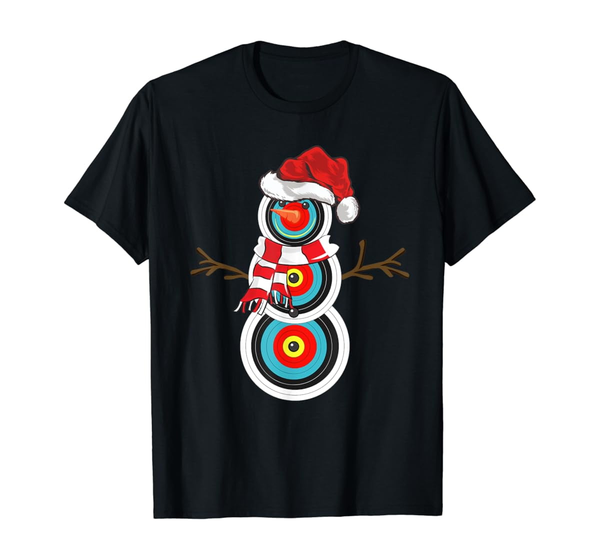 Archery Santa Hat Snowman Archery T-Shirt - Walmart.com