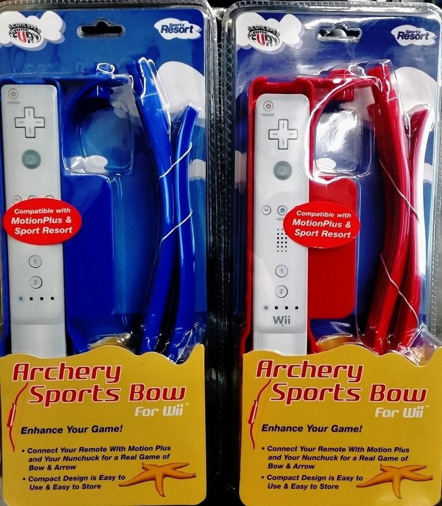 Archery Sports Bow for Wii in Red or Blue - Nintendo Wii - Walmart.com