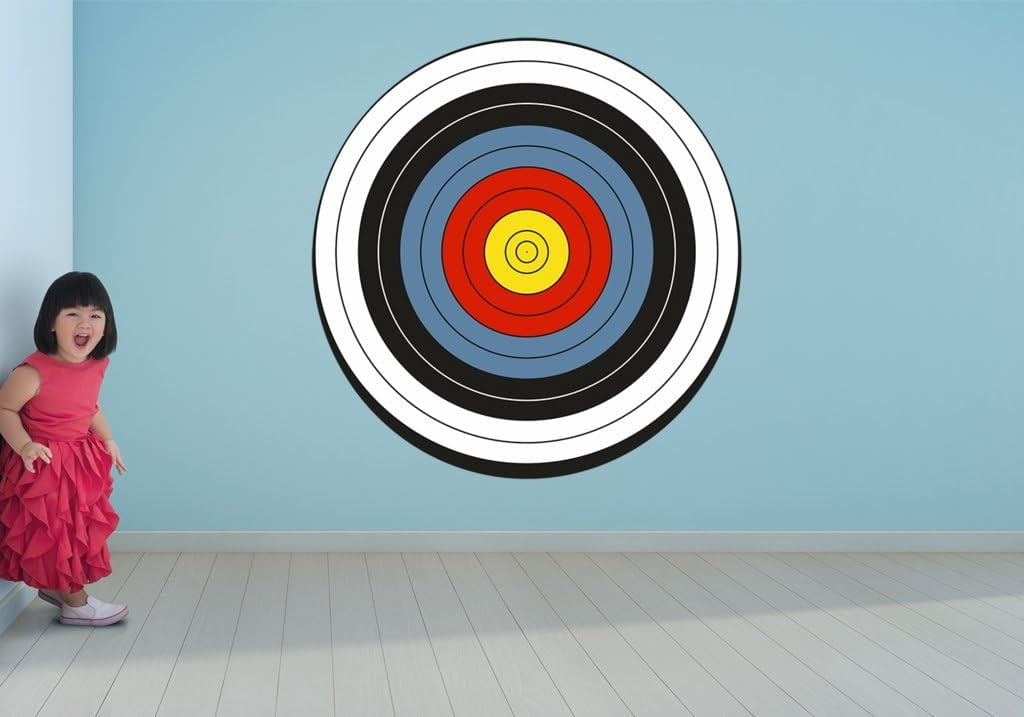 Archery Target Bullseye Wall Art Decal Sticker - Walmart.com