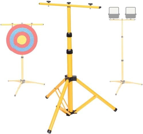 Archery Target Stand, Adjustable Foldable Metal Bow and Arrow Target ...