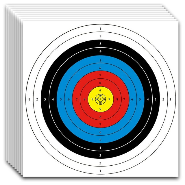 Archery Targets Paper, 20Pcs Bow and -Targets for Hunting Backyard ...