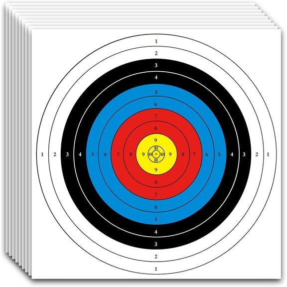 SAS 5-Spot Paper Target 18 in / 45 cm Archery Range Target Face ...