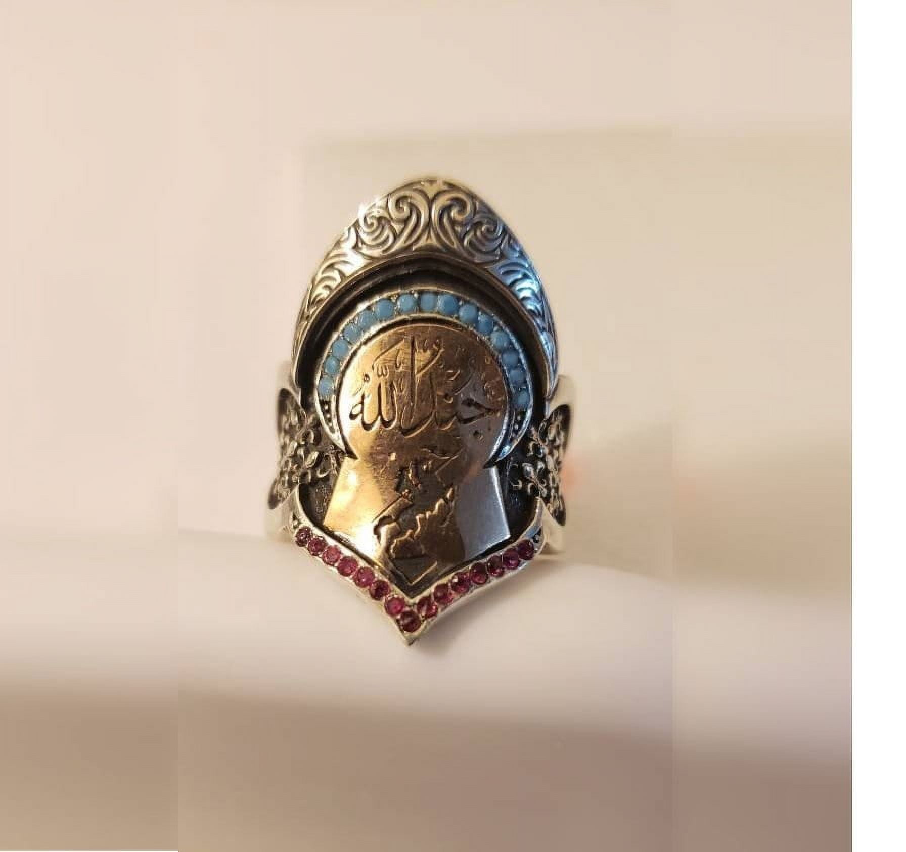 Archery Thumb Ring with Horse Raider Amblem 925 Silver Traditional ...