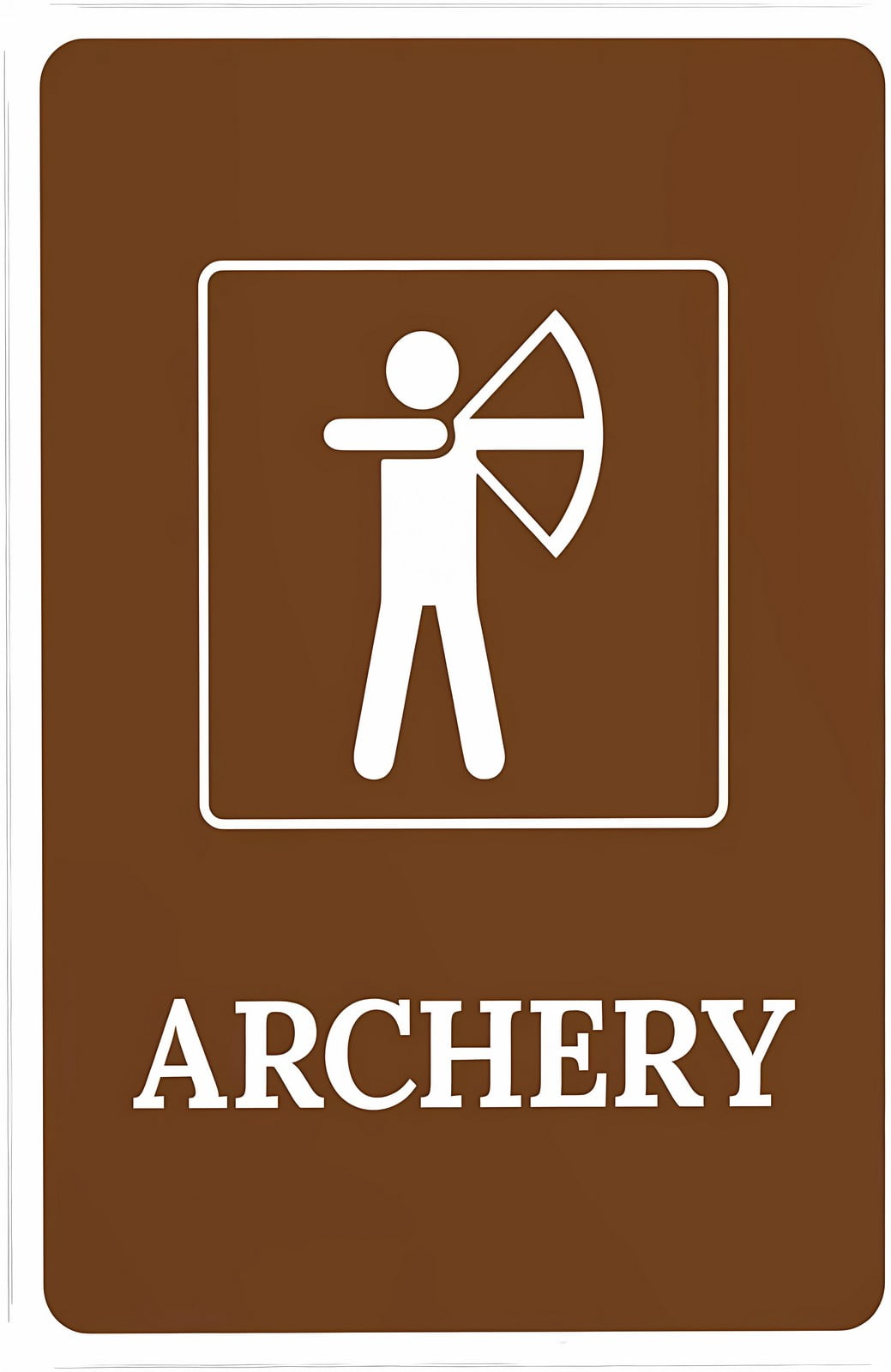 Archery Warning Metal Sign 12 x 8 Inches - Guide Security Sign, Indoor Outdoor Road, Yard ...