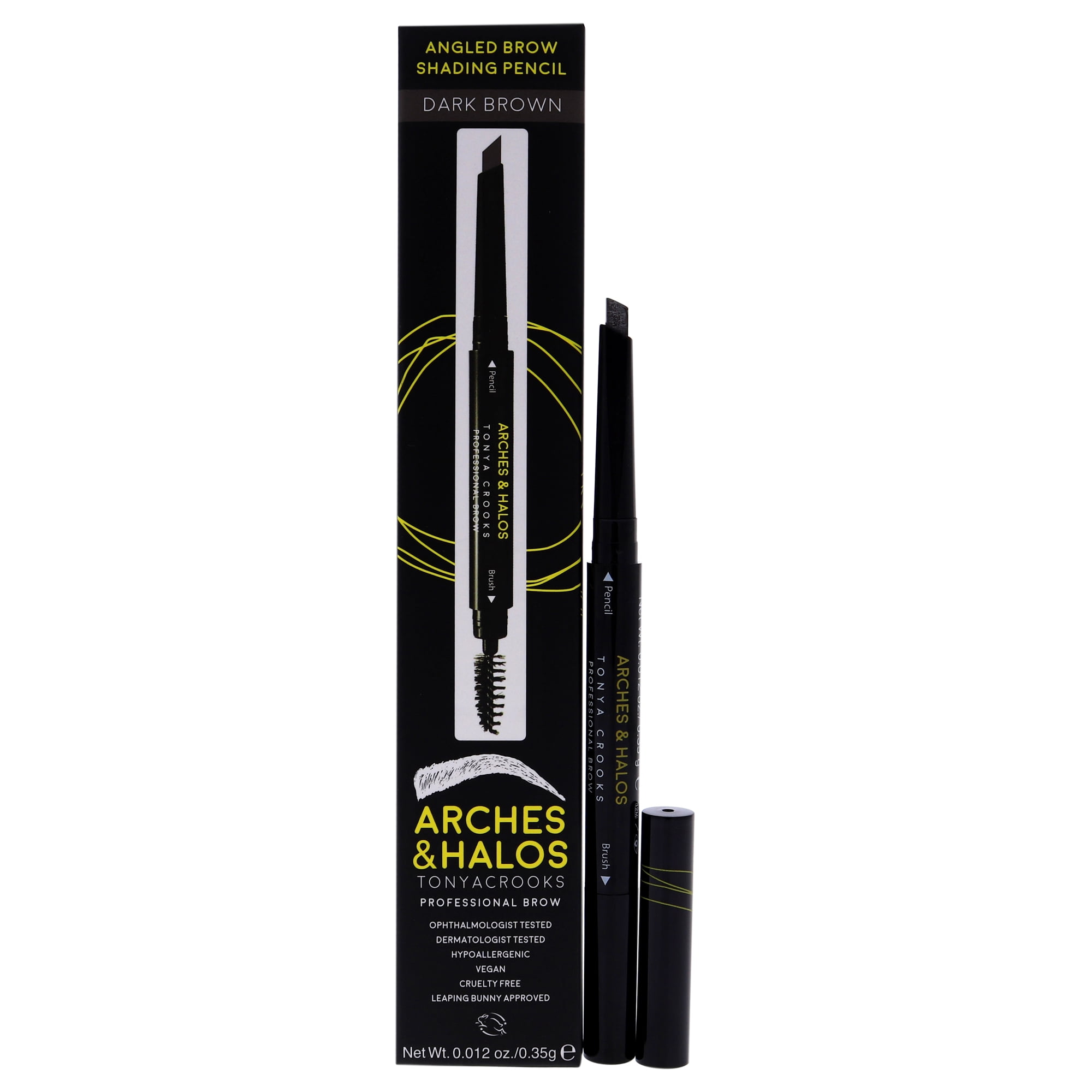 Arches & Halos Angled Brow Shading Pencil Dark Brown - 0.012oz ...