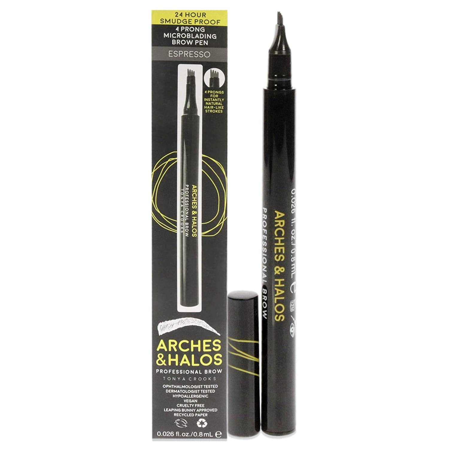Arches & Halos New Microblading Brow Shaping Pen Espresso- 0.033 fl oz ...