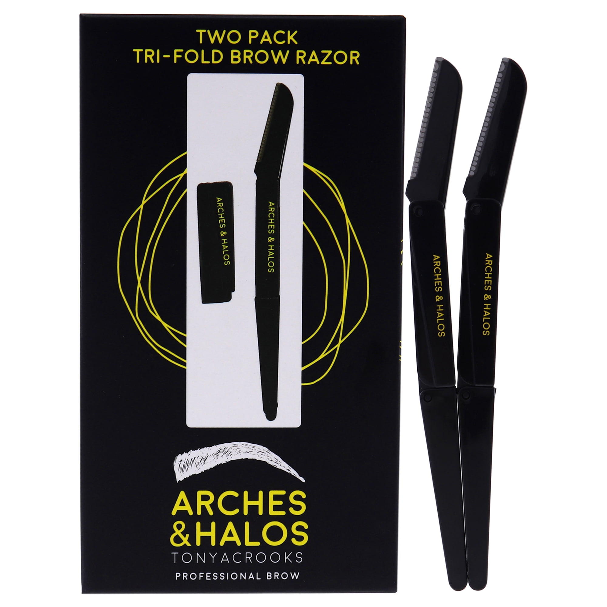 Arches & Halos TWO PACK-TRI FOLD BROW RAZOR - Walmart.com