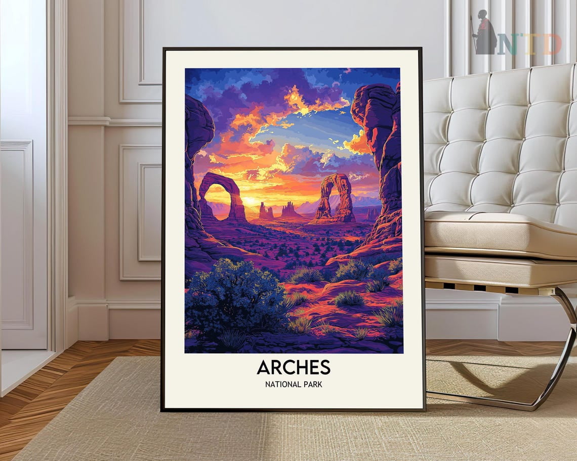 Arches National Park Print, Arches Poster, Arches Print, Archesarches ...