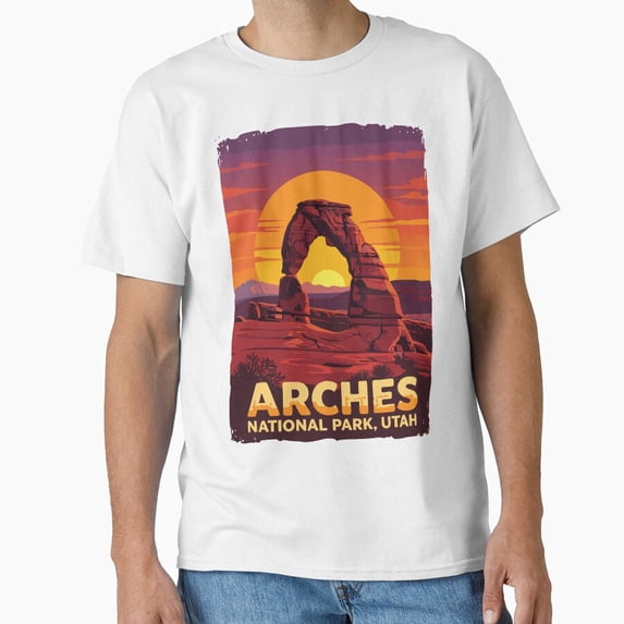 Arches National Park Sunset Over Delicate Arch Shirt, Pet Lover Graphic ...