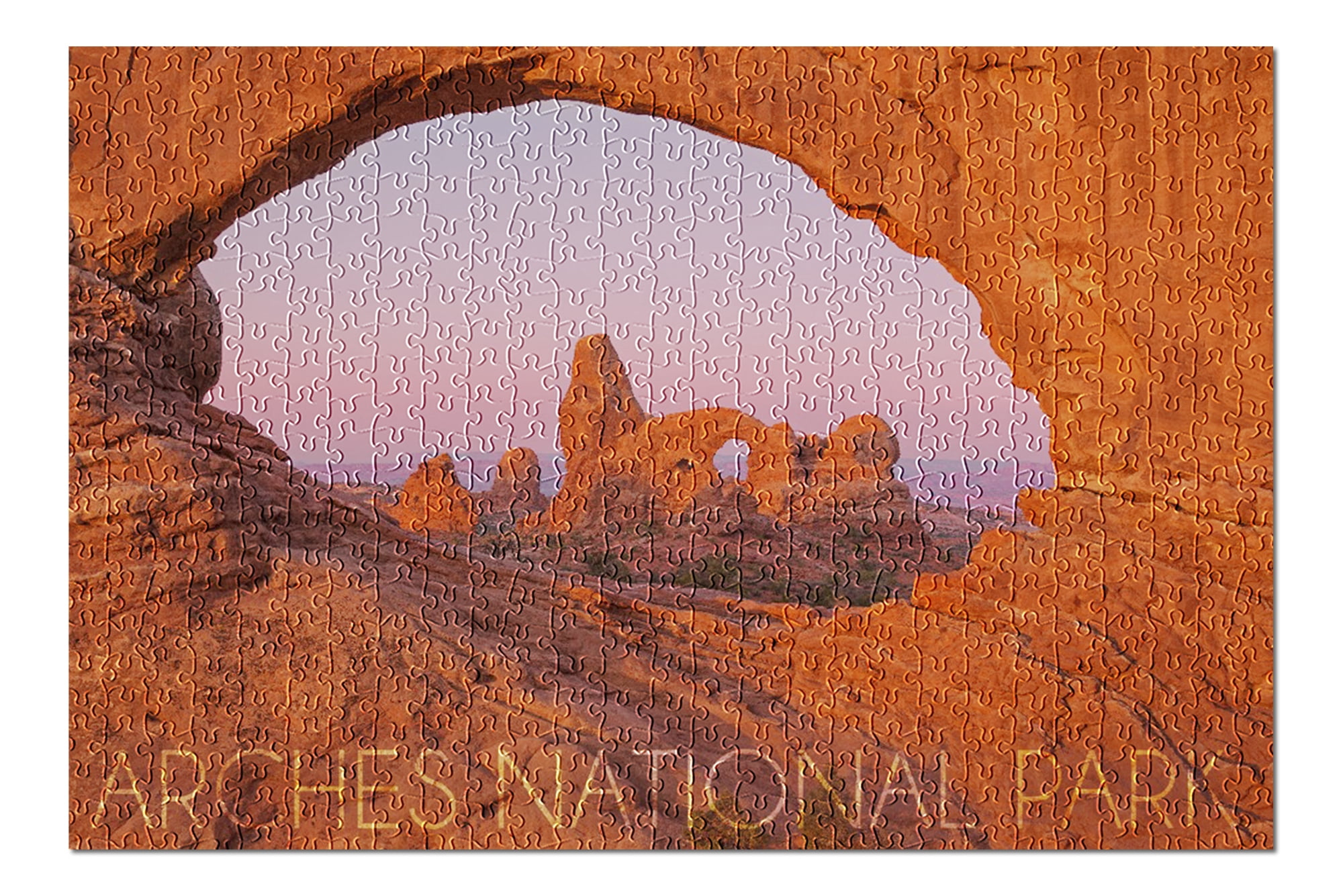 Arches National Park, Utah, Pink Sky, 500 Piece Challenging 19 x 27 ...