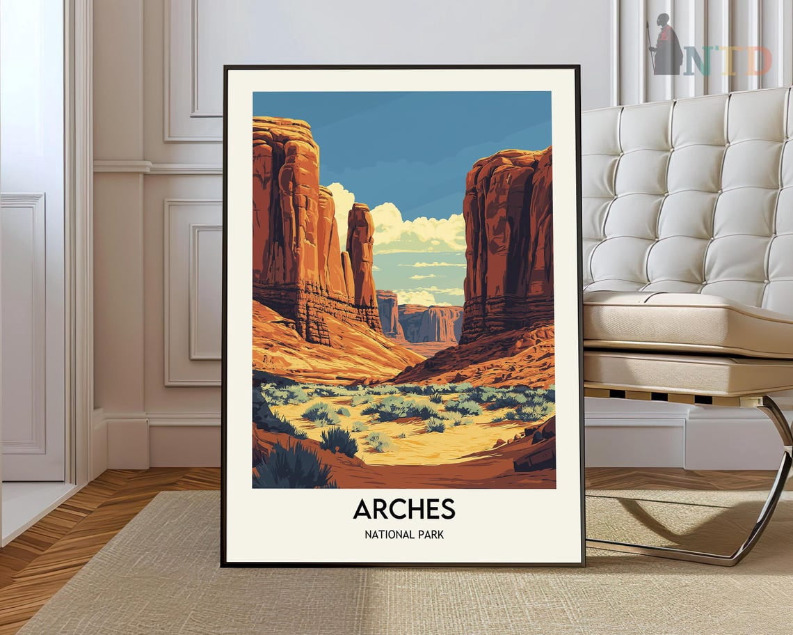 Arches National Park Utah Print, Arches National Park Poster, Arches ...