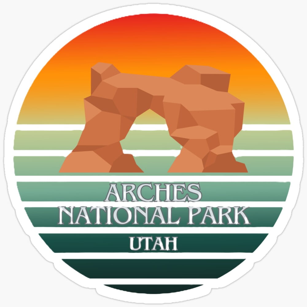 Arches National Park Utah Sticker Phone Decal Water Bottle Stickers Car ...