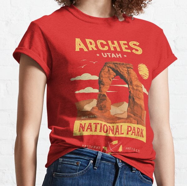 Arches National Park Vintage Utah T Shirt Classic T-Shirt - Walmart.com