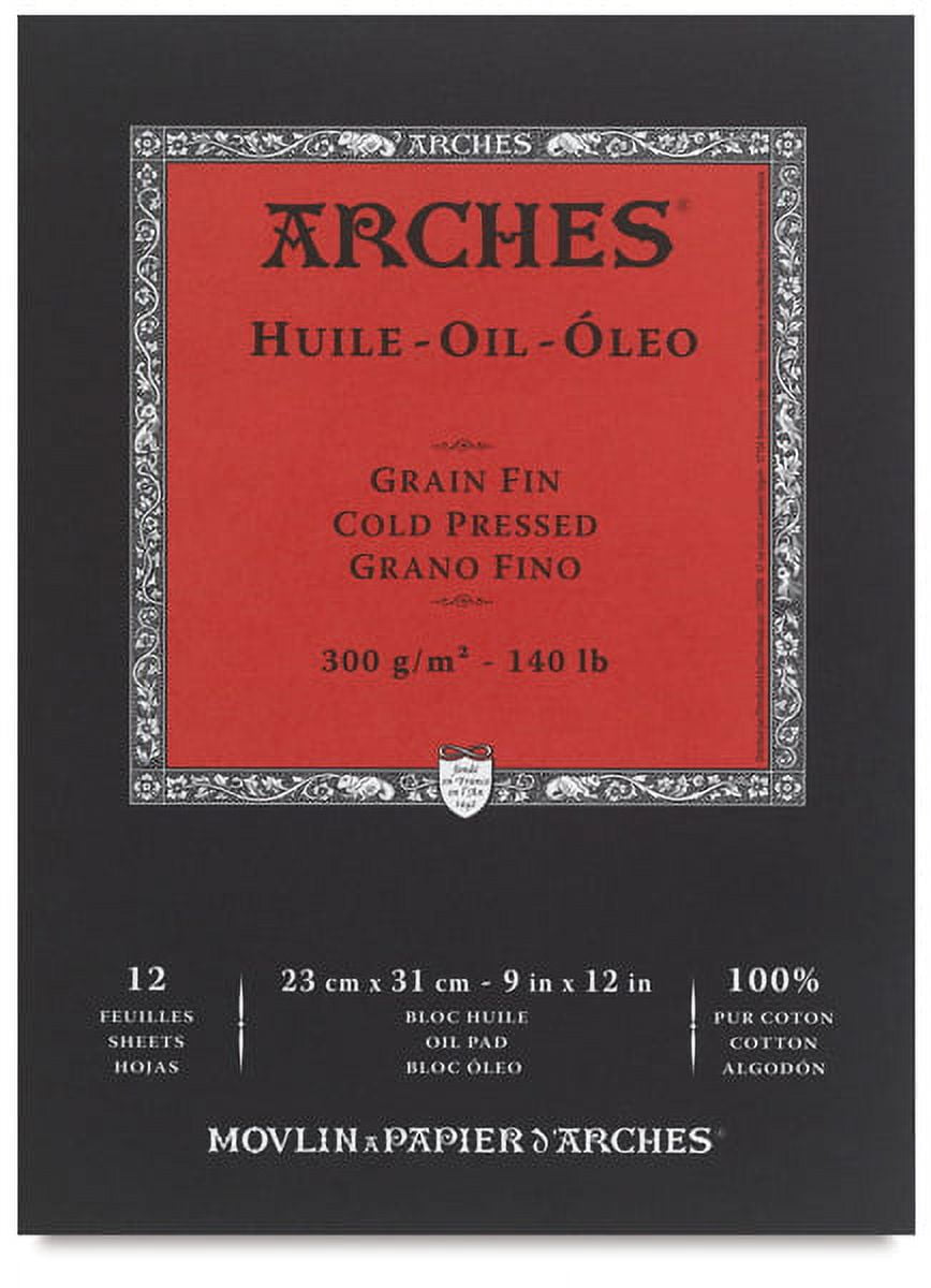 Arches Oil Paper Pads - 9" x 12", 12 Sheets - Walmart.com