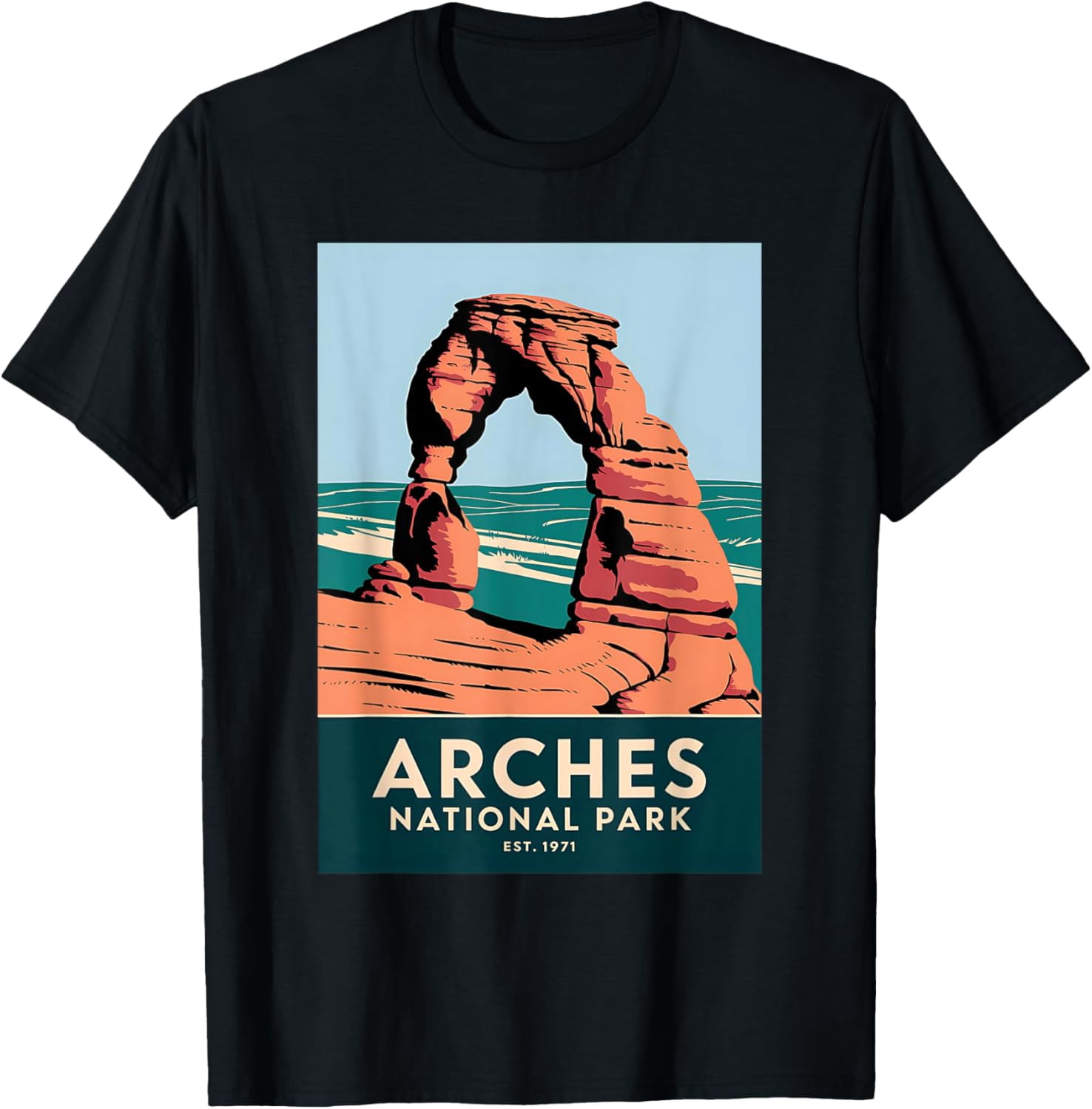 Arches Vintage Camping Hiking Men Women T Shirt - Walmart.com