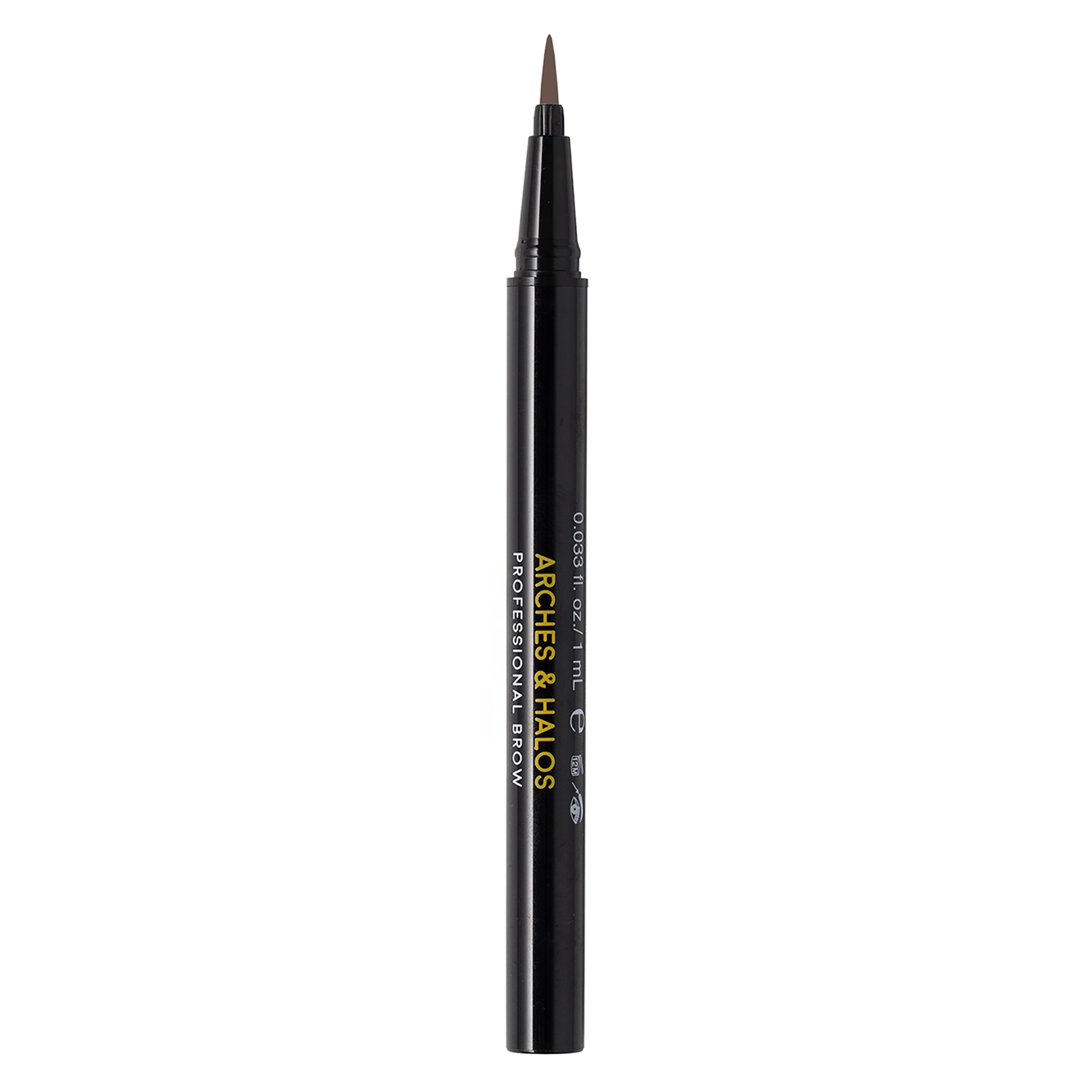 Arches and Halos Fine Bristle Tip Eyebrow Pen, Espresso, 0.02 oz ...