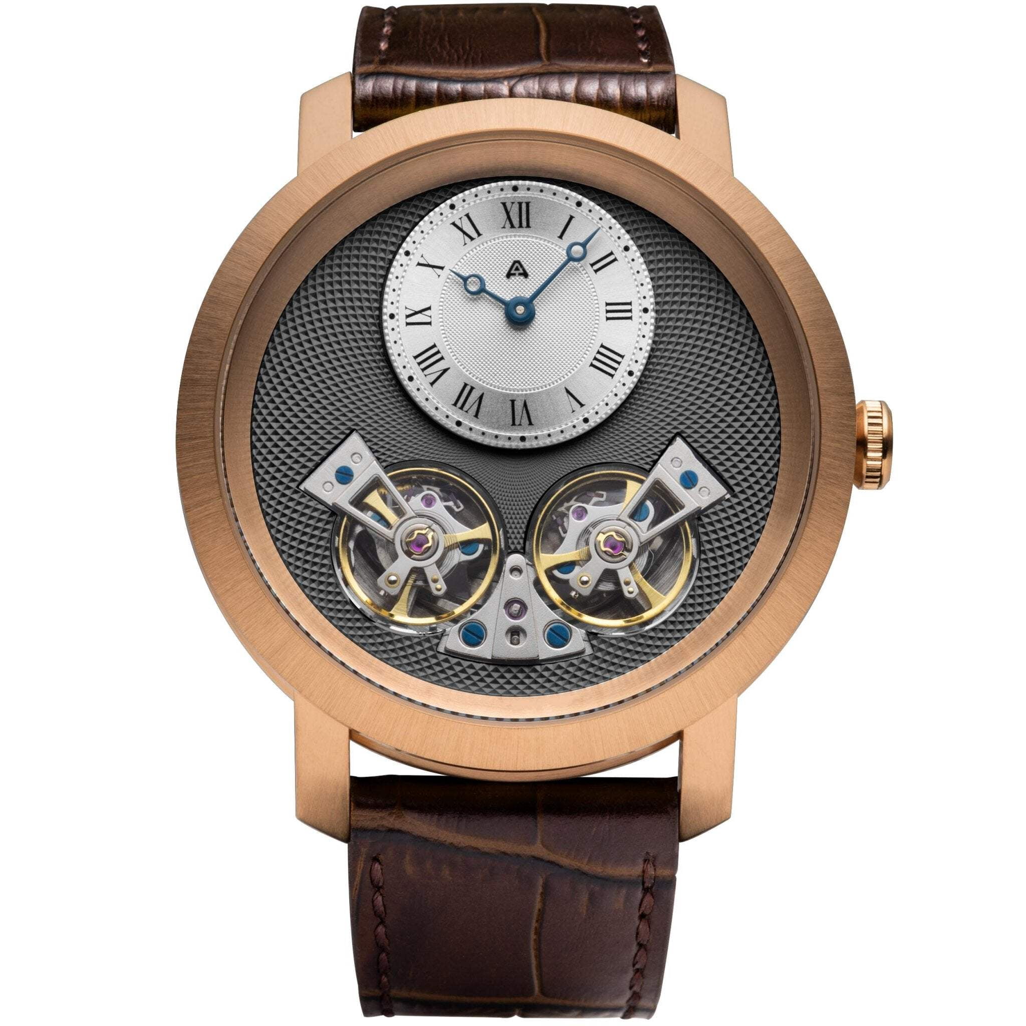 Archetype Caspian Automatic Rose Gold Silver Brown - Walmart Business ...