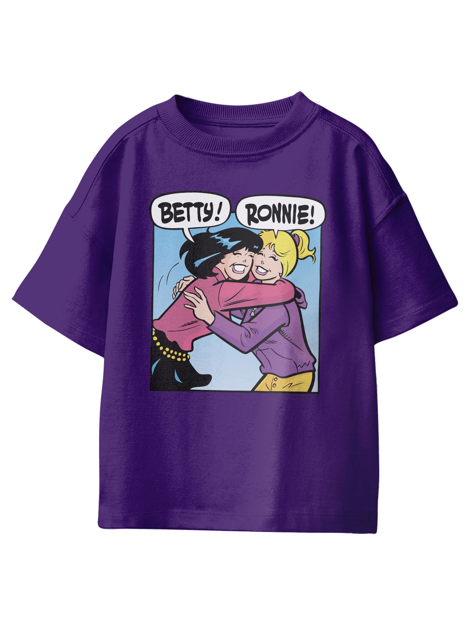 Archie Betty and Veronica Hug Graphic Youth Unisex Short Sleeve T-Shirt ...