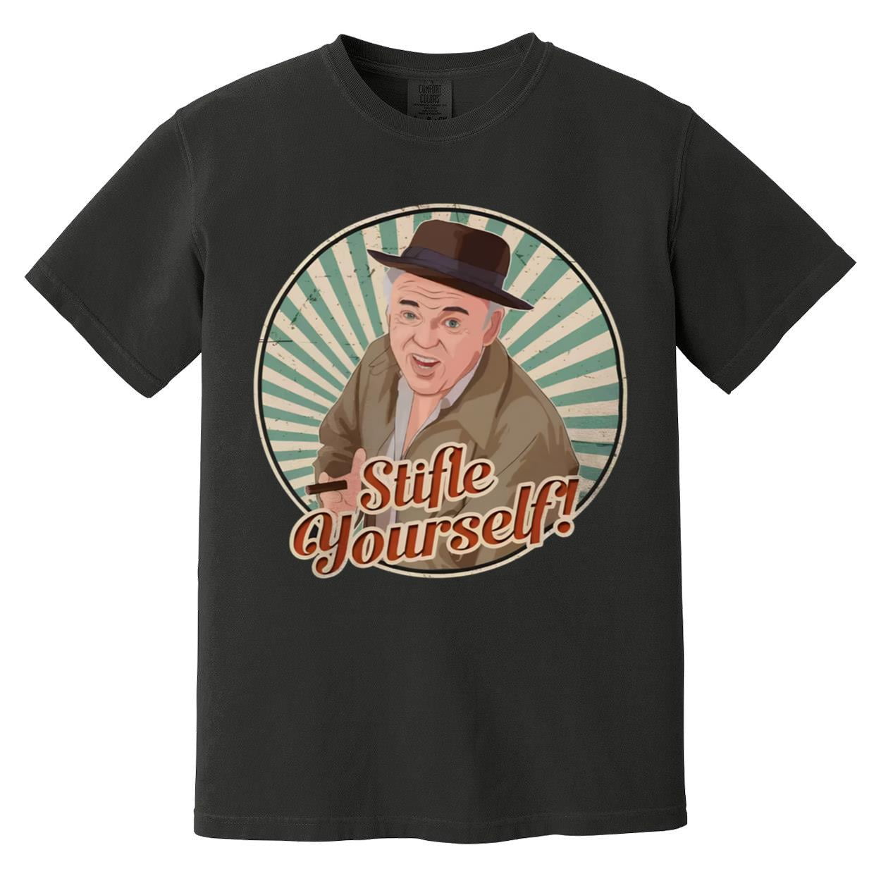 Archie Bunker All In The Family Stifle Yourself TV Show Comfort Color T ...