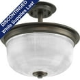 Archie Collection Two-Light 11-3/8" Semi-Flush Convertible - Walmart.com