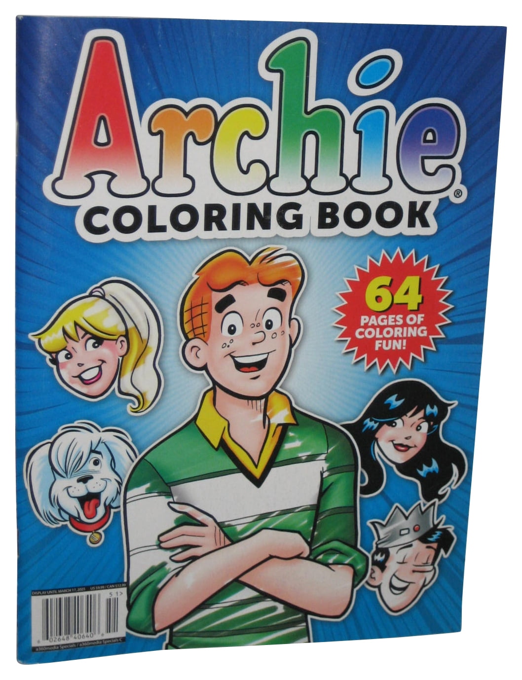 Archie Coloring (2025) Paperback Magazine Book - (64 Pages of Coloring ...