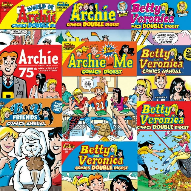 Archie Comics Digest Value Bundle 20-Pack Paperback - All Ages Stories ...