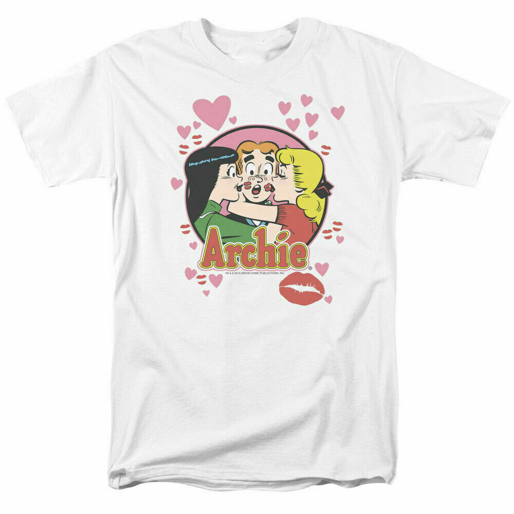 Archie Comics Kisses For Archie T Shirt Licensed Comic Book Tee White ...