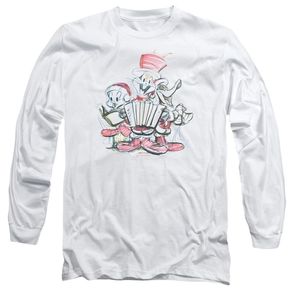 Trevco Sportswear LT206-AL-3 Looney Tunes Holiday Sketch Adult Long ...