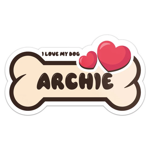 Archie Dog Sticker Phone Decal Water Bottle Stickers Car Decals, Laptop ...