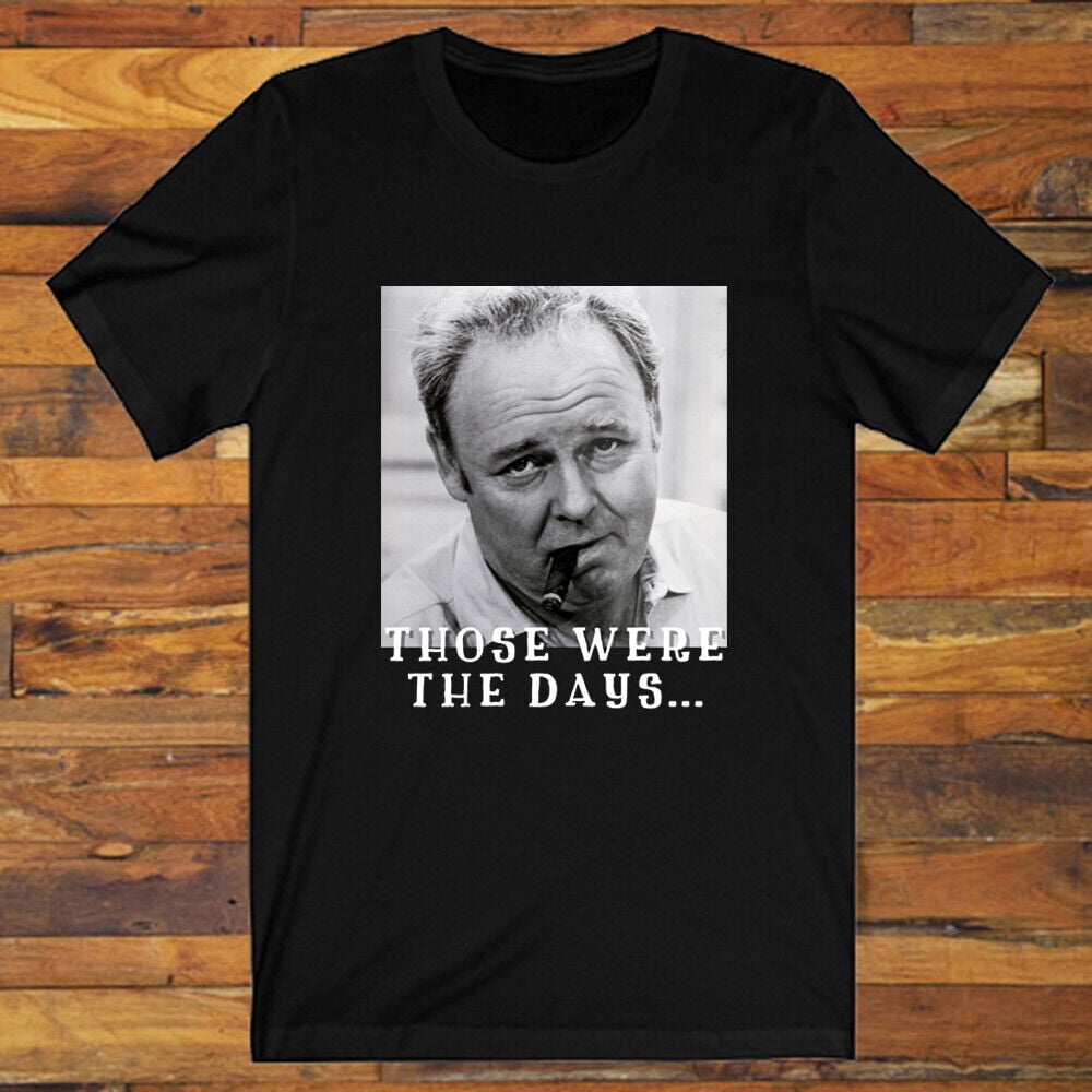 Archie Edith Those Were The Days All in The Family Men's Black T-Shirt ...