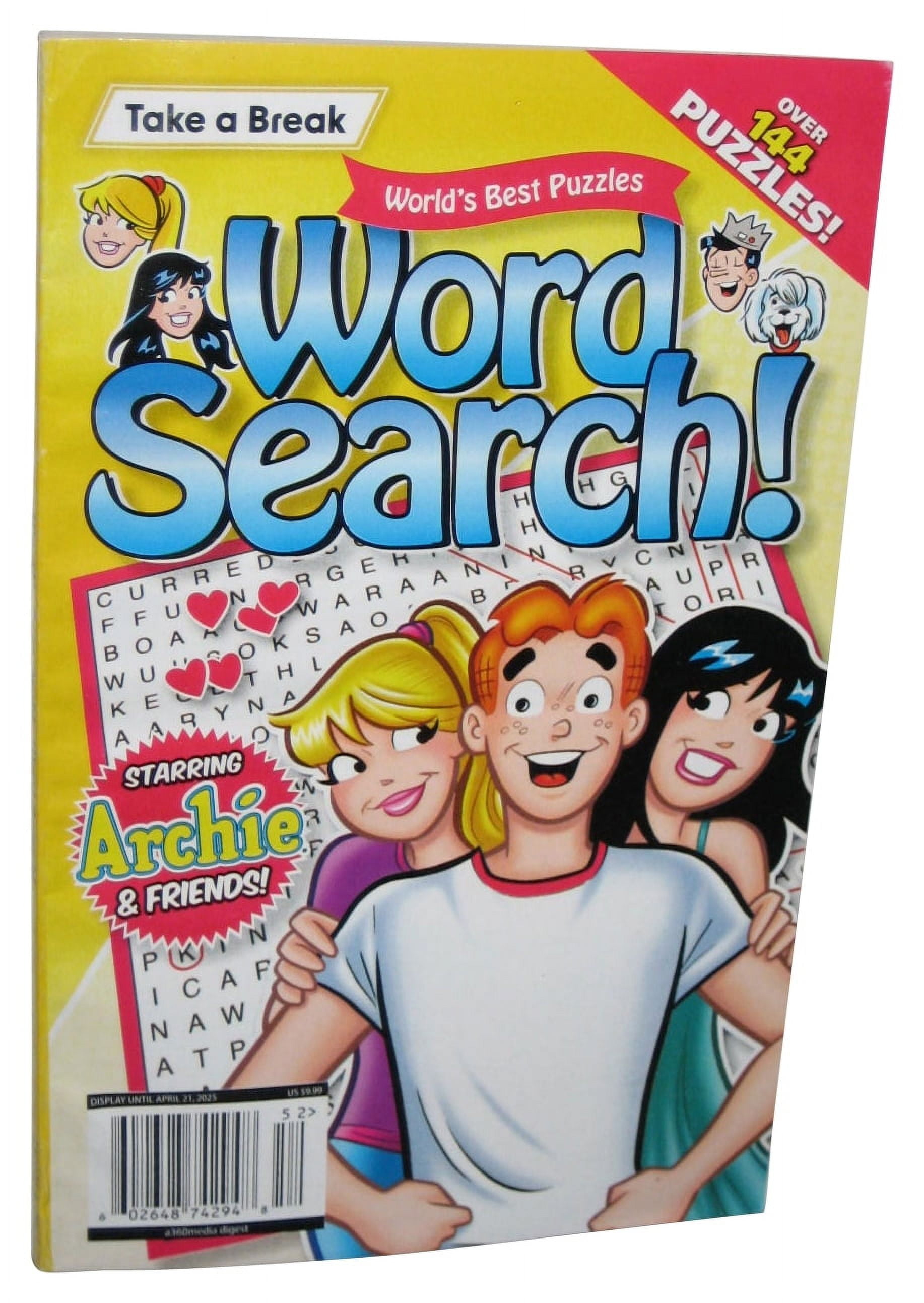 Archie & Friends World's Best Puzzles Word Search (2025) Paperback Book ...