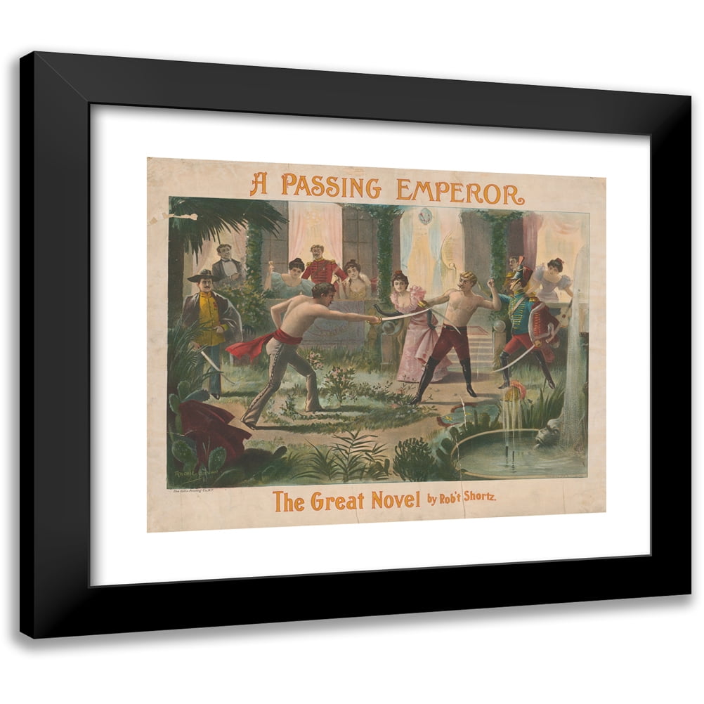 Archie Gunn 24x20 Black Modern Framed Museum Art Print Titled - A ...