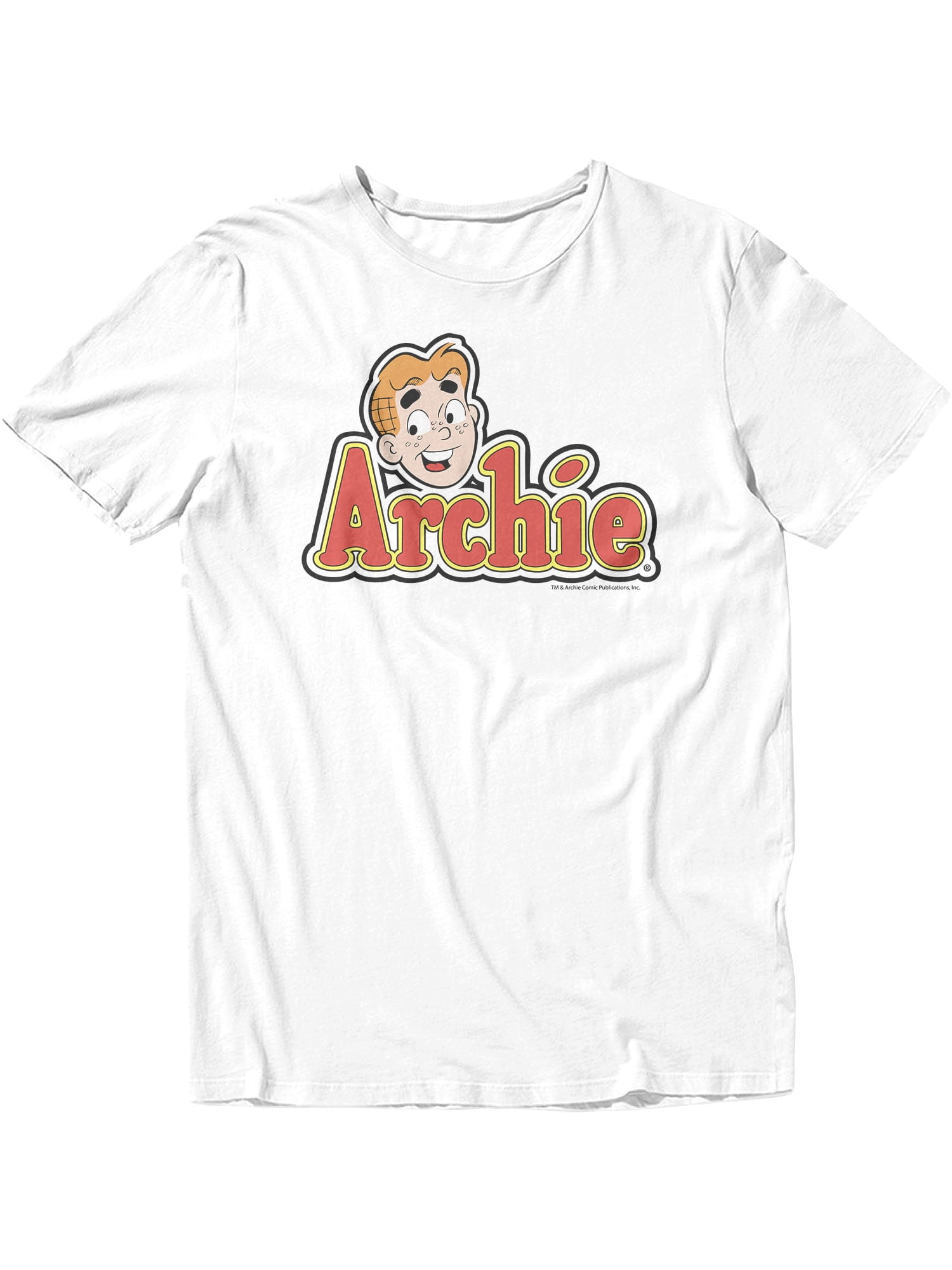 Archie Logo Head Graphic Short Sleeve T-Shirt for Women (White, S-XXXL ...