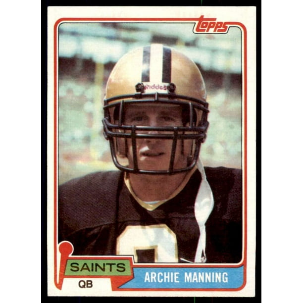 Archie Manning Card 1981 Topps #158 - Walmart Business Supplies