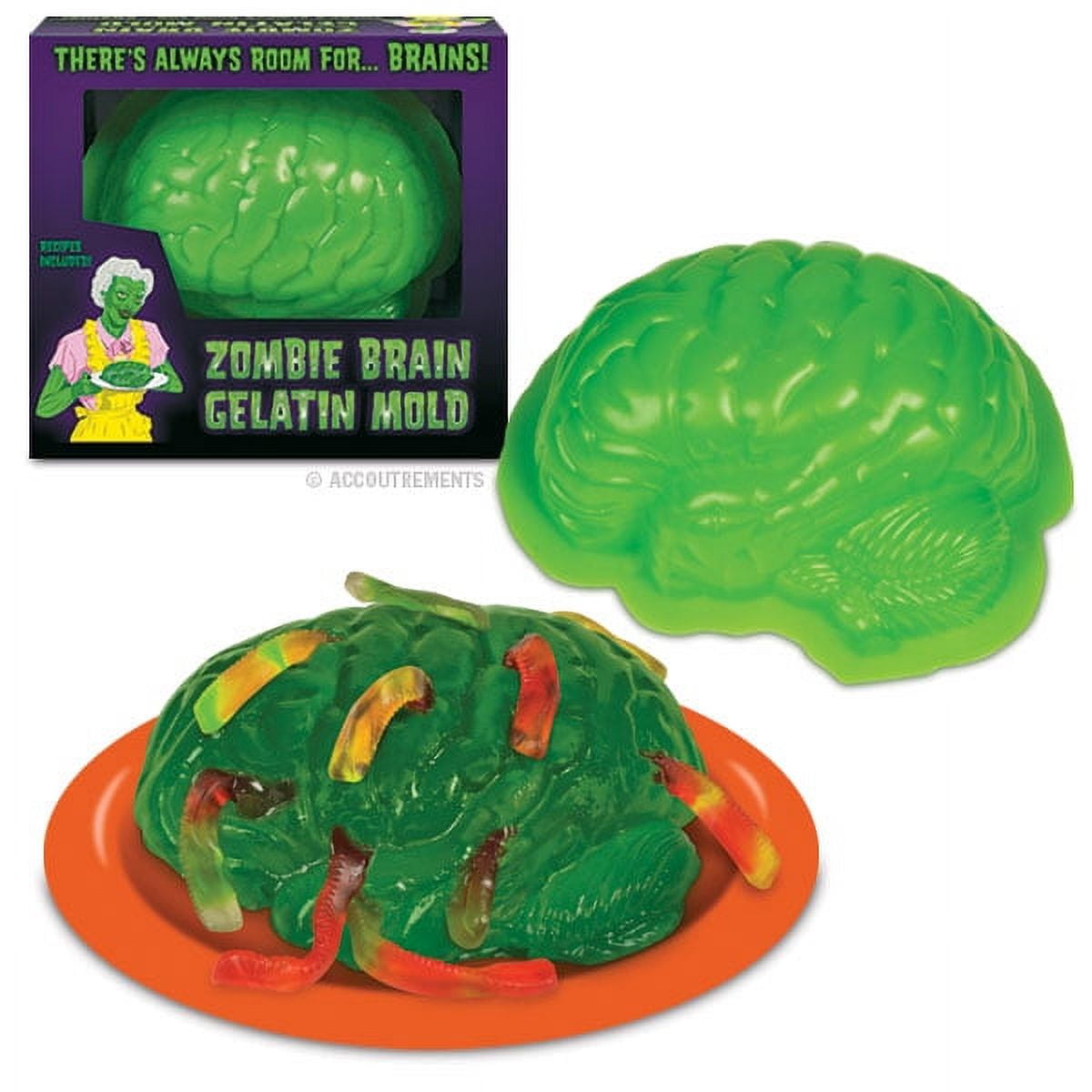 Archie McPhee Gelatin Mold Zombie Brain - Walmart.com