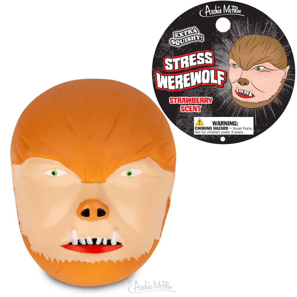 Archie McPhee Halloween Stress Werewolf Therapeutic Relaxing Stress ...