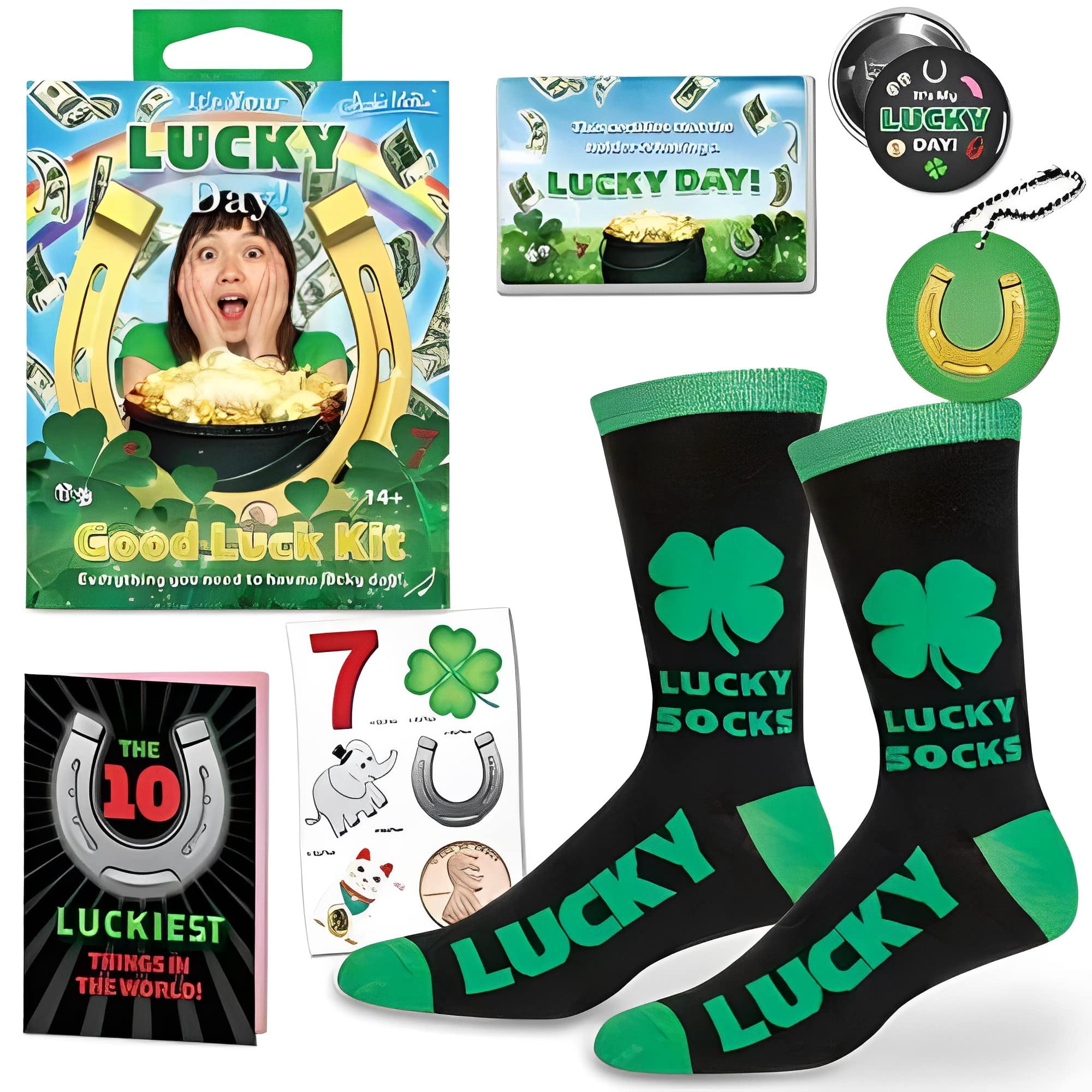 Archie McPhee It's Your Lucky Day! Good Luck Kit - Walmart.com
