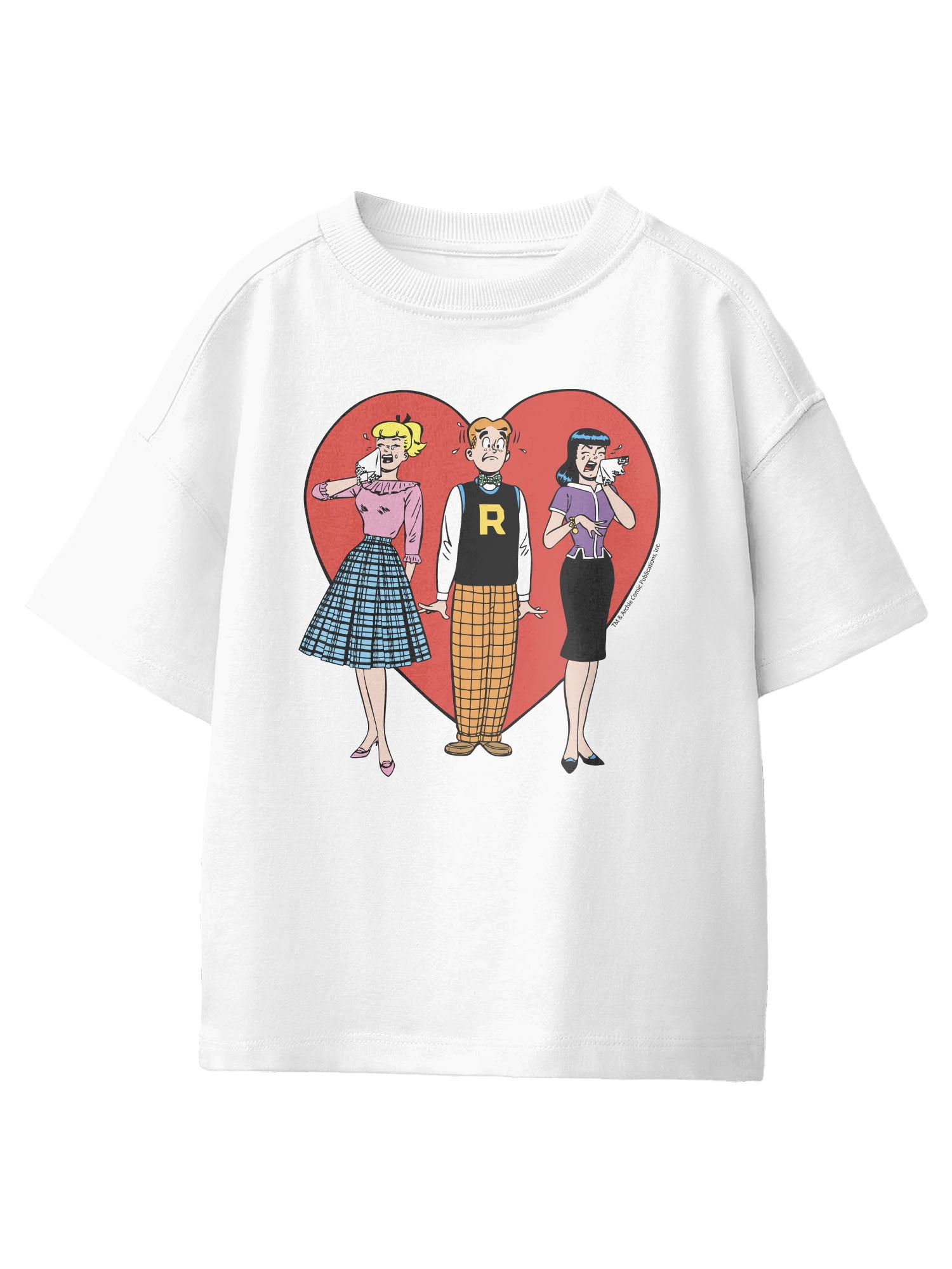 Archie Sad Love Triangle Graphic Youth Unisex Short Sleeve T-Shirt ...
