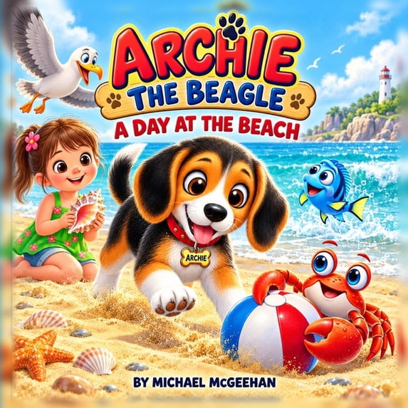Archie the Beagle Archie The Beagle and A Day At The Beach, Book 2 ...
