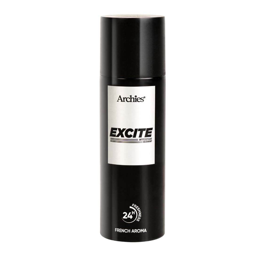 Archies Excite French Aroma Antiperspirant Deodorant For Men 200ml, 6.7 ...