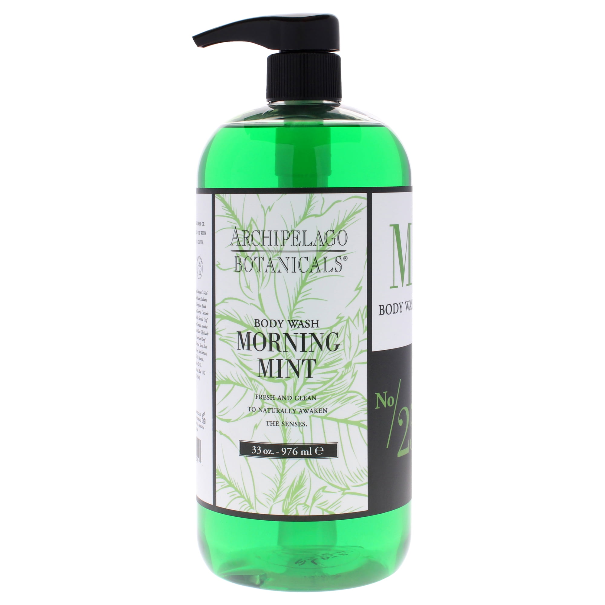 Archipelago Botanicals Body Wash - Morning Mint , 33 oz Body Wash ...