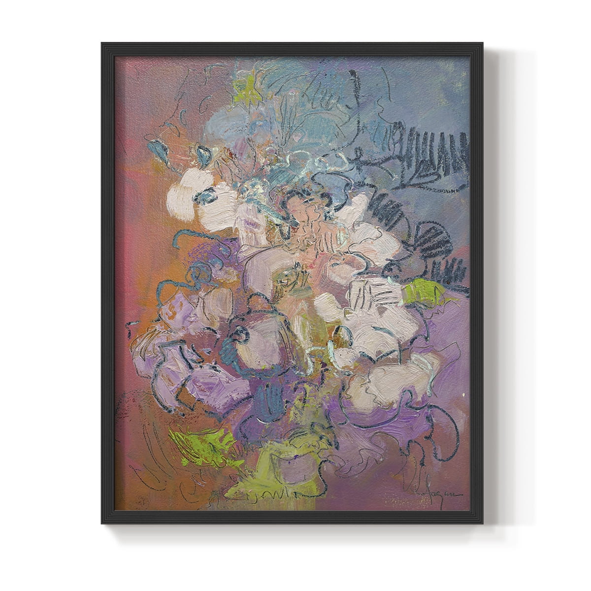 Archipelago Framed Print in Black Solid Wood Framed Print No Nail ...